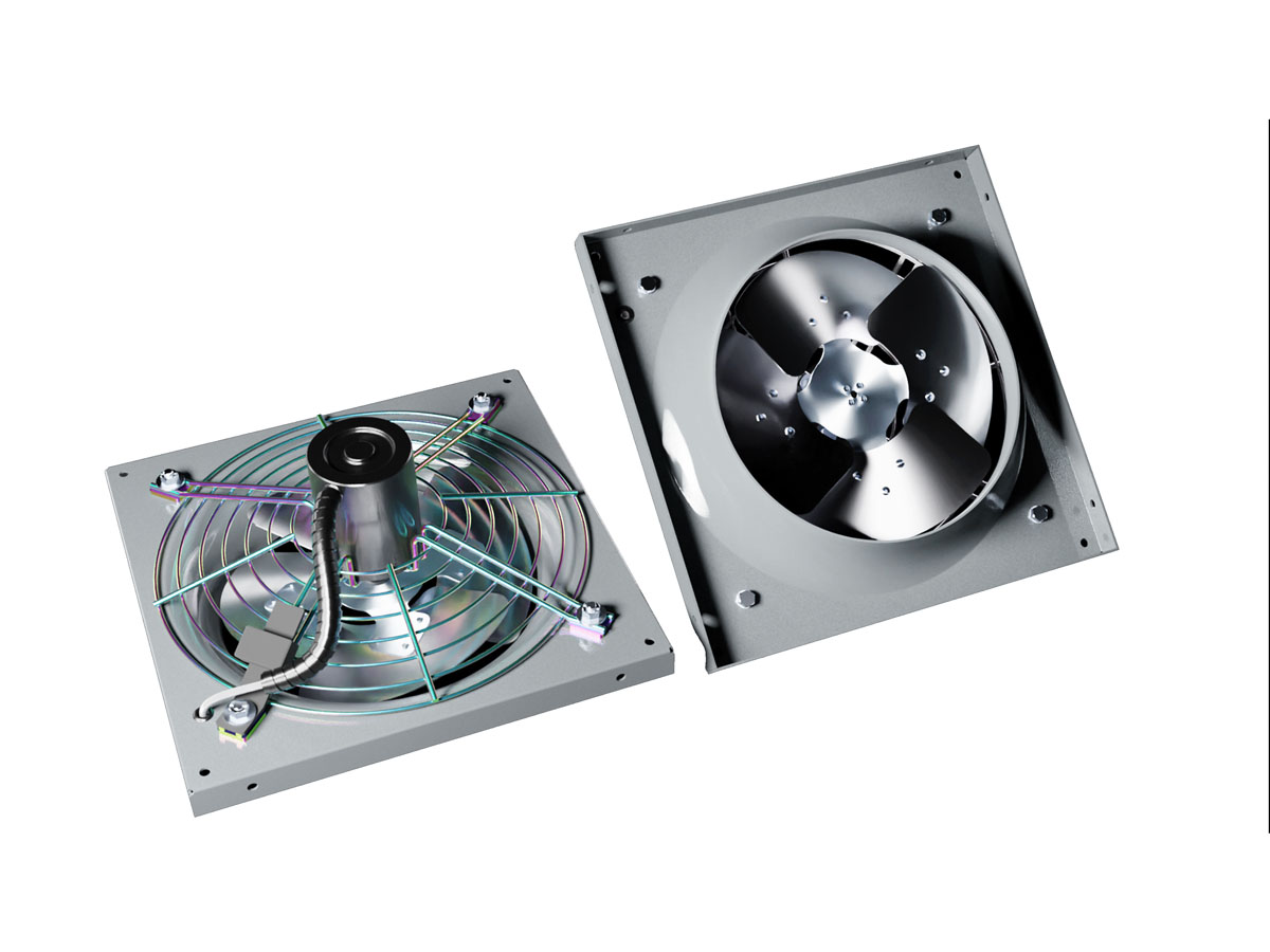 60hz - 8” / 10” / 12” Sidewall Fan | Heavy Duty Systems