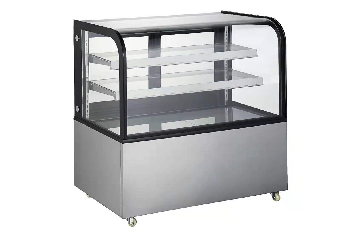 Curved Glass Non-Refrigerated Display Case | Heavy Duty Systems
