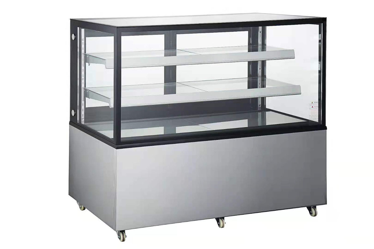 Square Glass Non-Refrigerated Display Case | Heavy Duty Systems