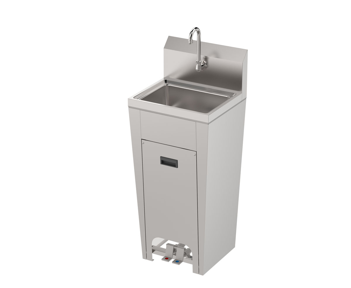Hand Sink with Pedestal Base | Heavy Duty Systems