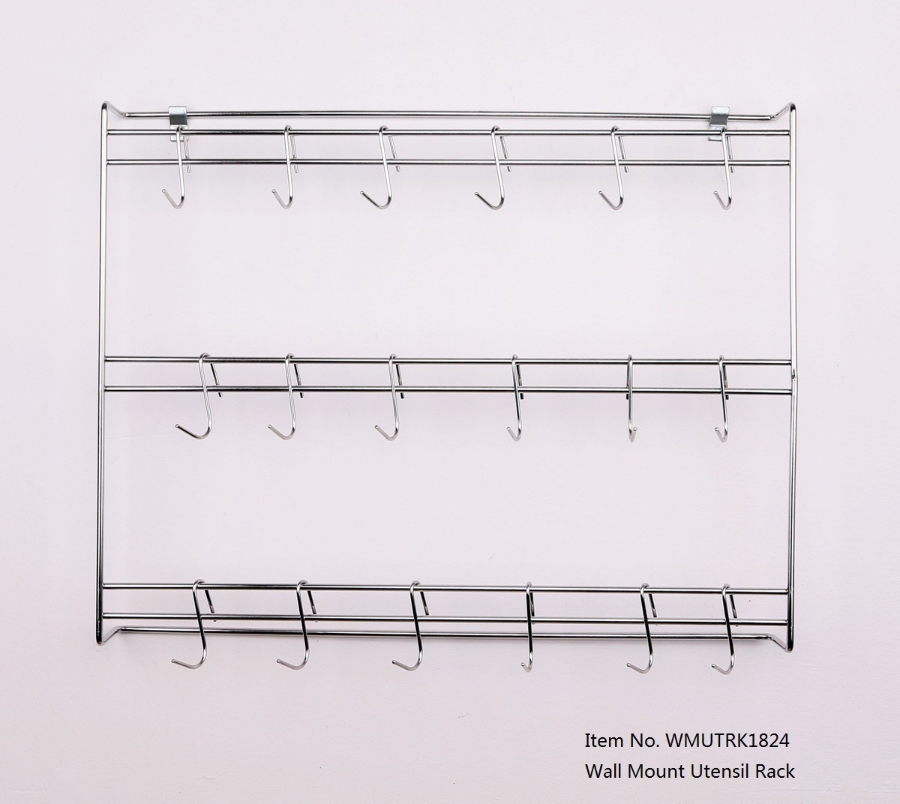Stainless Steel 304 Wall Mounted Utensil Rack | Heavy Duty Systems